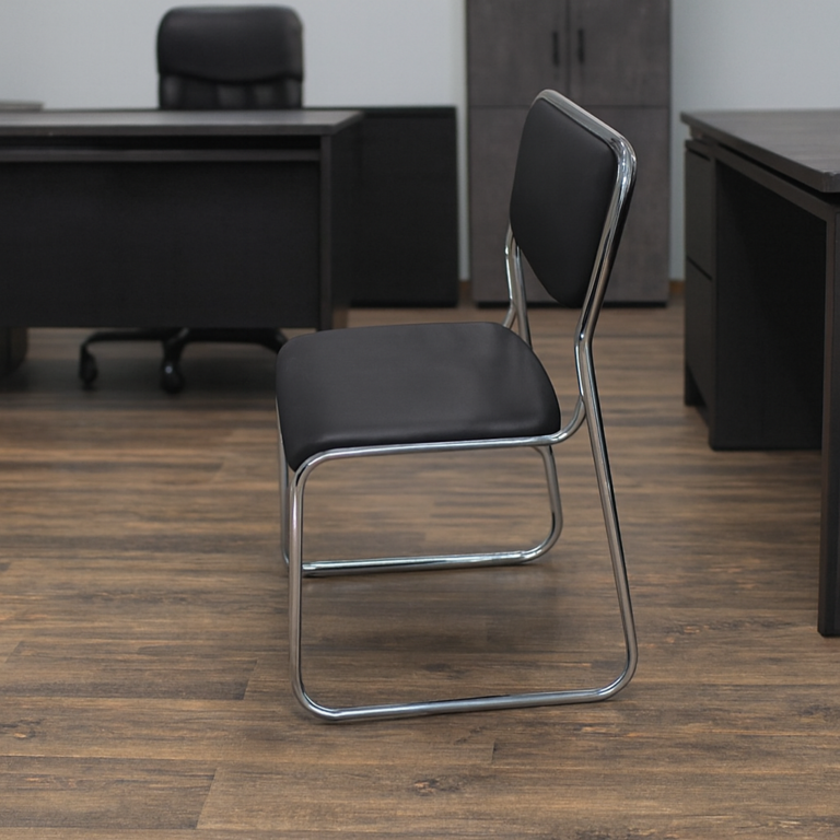 Armless Chrome Office Waiting Chair - Furniture Shop Kenya Furniture ...